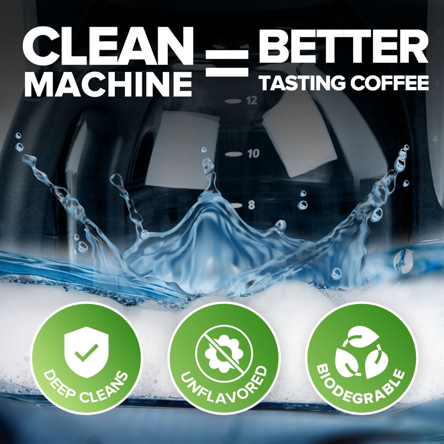 Coffee Maker Cleaner and Descaler Tablets, 12 Uses for Single Cup, Mul ...