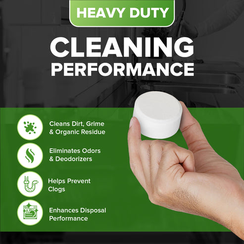 Garbage Disposal Cleaner Deodorizer Tablets Heavy Duty, Odor Eliminato ...