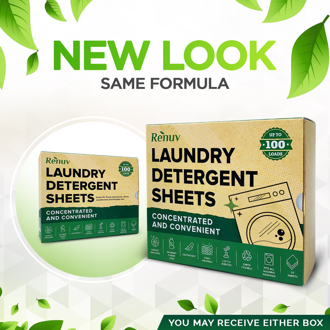 Laundry Detergent Sheets up to 100 Loads - Eco Friendly, Sustainable,