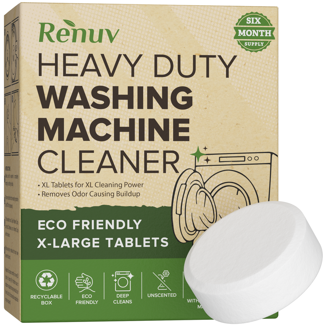 Washing Machine Cleaner Descaler Tablets - Heavy Duty Deep Cleaning fo