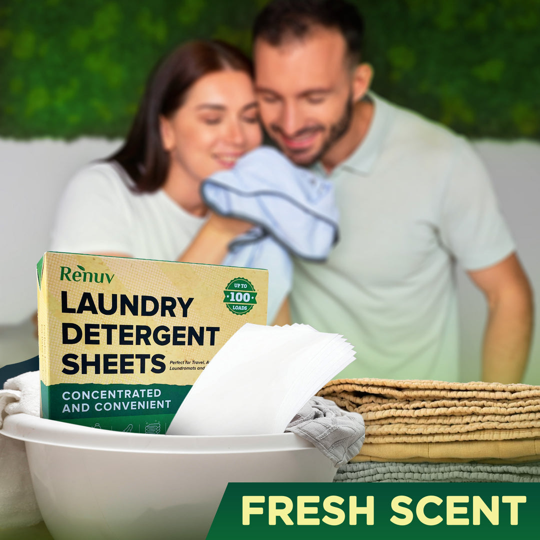 Laundry Detergent Sheets up to 100 Loads - Eco Friendly, Sustainable,